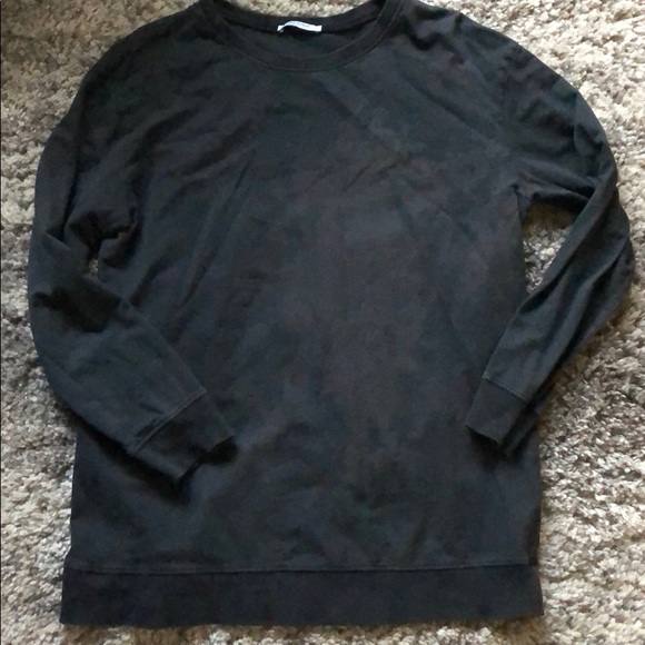 Zara | Tops | Zara Distressed Oversized Sweatshirt | Poshmark